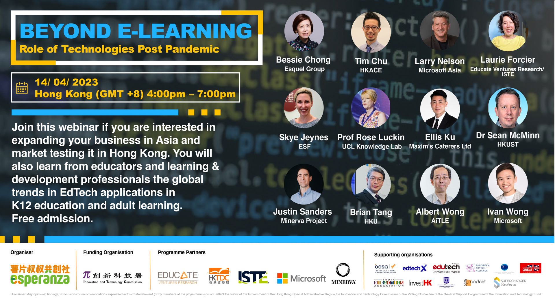 Beyond e-Learning: Role of Technologies Post Pandemic | InvestHK